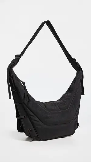 Lemaire Medium Soft Game Bag - Dark Chocolate | Editorialist